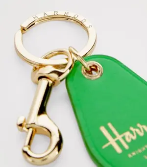 Harrods Leather Private Jet Keyring