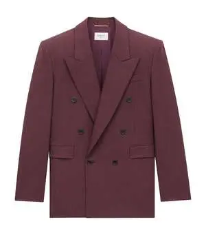 Saint Laurent Wool Double-breasted Blazer