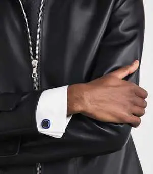 DEAKIN & FRANCIS Sterling Silver Enamel Cufflinks