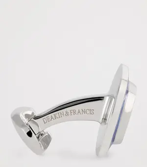 DEAKIN & FRANCIS Sterling Silver Enamel Cufflinks