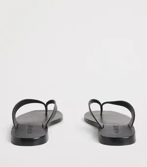 A.emery Leather Kinto Flip Flops - Black