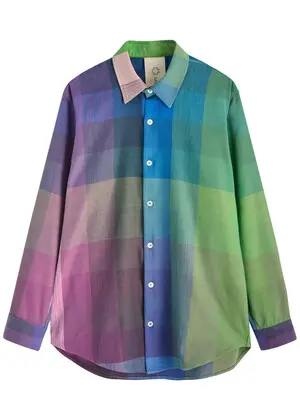 MARRAKSHI Life Checked Cotton-blend Shirt