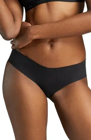 SIELLA Organic Cotton No-Show Bikini Black