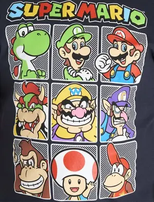 TRUE NATION BY DXL Big & Tall Mario Kart Party Pals Graphic Tee