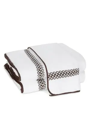 MATOUK Astor Braid Hand Towel Mocha