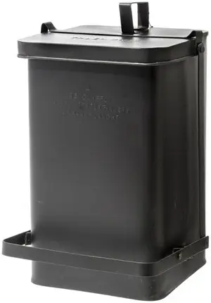 PUEBCO Step Trash Can - Black