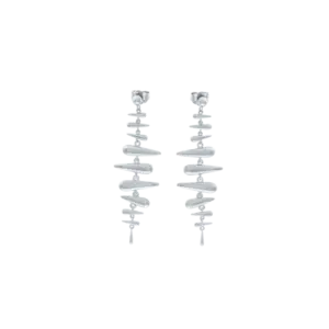 LUCY QUARTERMAINE Shard Statement Drop Earrings - Sterling Silver