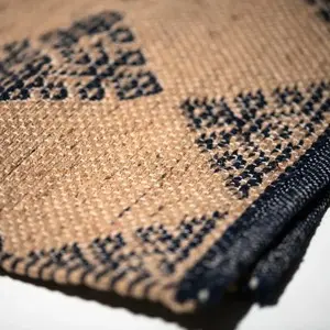 PUEBCO Tile Patterned Jute Mat