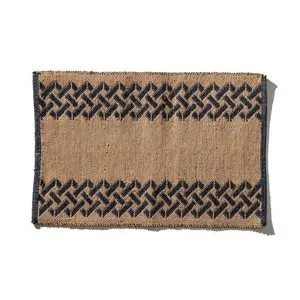 PUEBCO Tile Patterned Jute Mat - Sicily