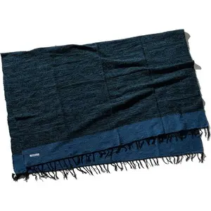 PUEBCO Handloomed Recycled Yarn Large Rug - Blue