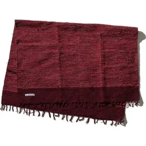 PUEBCO Handloomed Recycle Yarn Rug - Burgundy