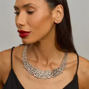 LUCY QUARTERMAINE Multi Splash Necklace - Sterling Silver