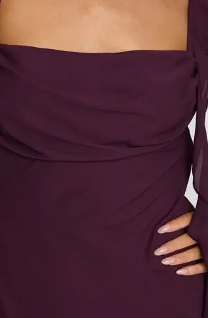 Princess Polly Lanai Ruffle Sleeveless Maxi Dress - Plum