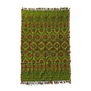 PUEBCO Reversible Jacquard Rug - Green