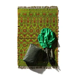 PUEBCO Reversible Jacquard Rug - Green