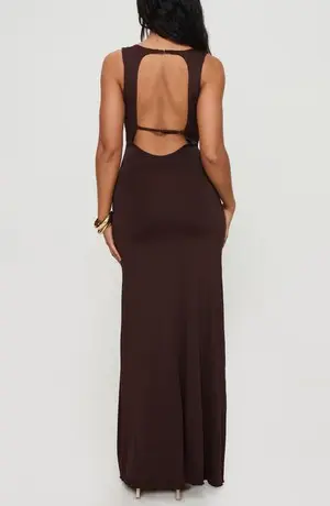 Princess Polly Frederica Plunge Maxi Dress