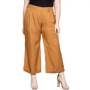 STANDARDS & PRACTICES Crop Wide Leg Trousers - Khaki