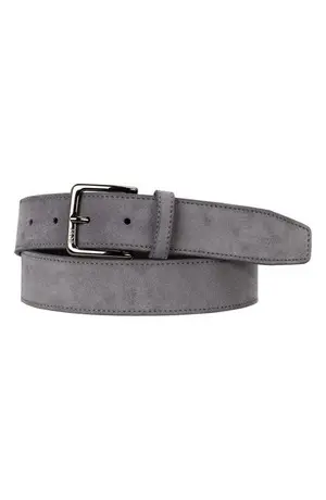 BOSS Ronnie Suede Belt - Dark Grey