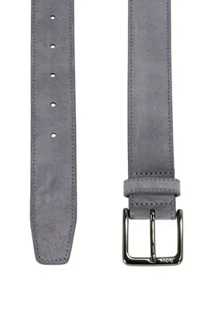 BOSS Ronnie Suede Belt - Dark Grey