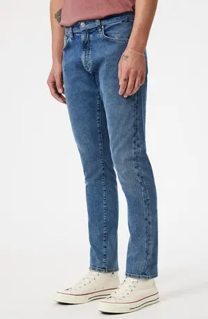 MAVI Marcus Slim Straight Leg Jeans - Light Brushed Selvedge