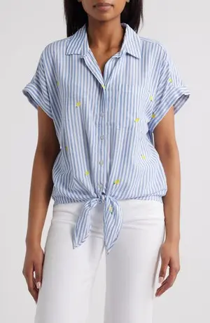 Beachlunchlounge Tie Detailed Shirts For Women