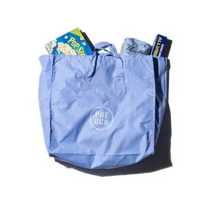 PUEBCO Shirt Fabric Tote - Light Blue