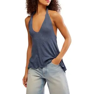 Free People Halter Top - Ocean Heather