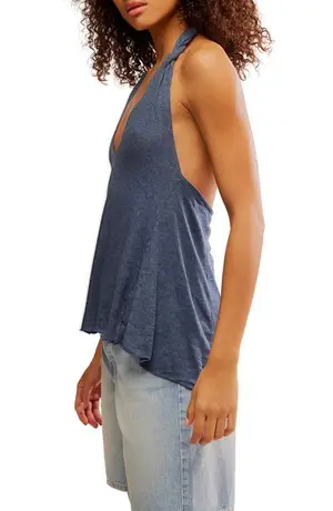 Free People Halter Top - Ocean Heather