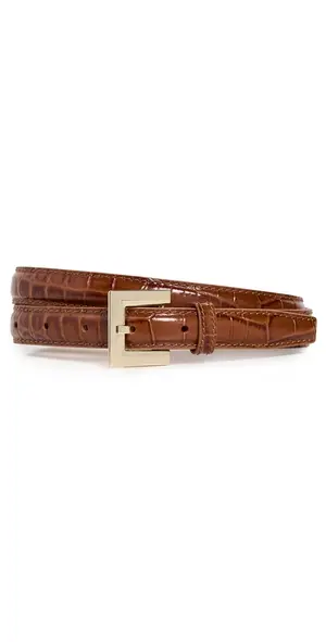 ANINE BING ANINE BING Nicola Croc-Embossed Belt Brown