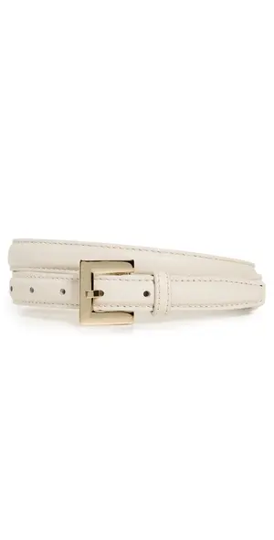ANINE BING Nicola Leather Belt - Ivory