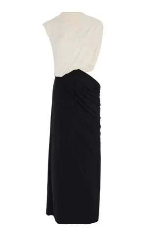 THIRD FORM Cascade Cut-out Jersey Maxi Dress - Black