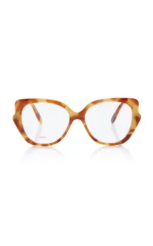 Loewe Oversized Cat-eye Acetate Glasses - Neutral
