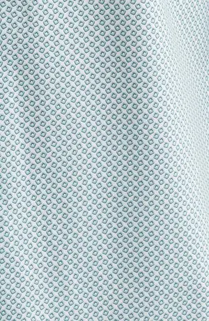 Bugatchi James Ooohcotton® Geometric Print Button-up Shirt - Mint