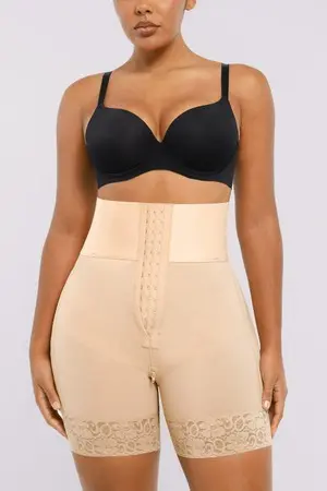 SHAPELLX Boned Sculpt High Waist Short - Beige