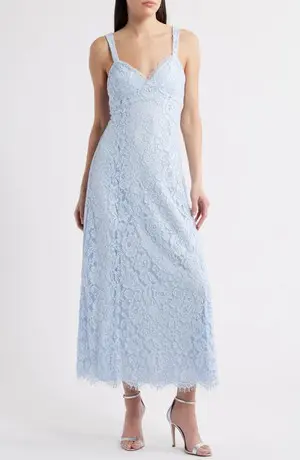 WAYF Elysia Cotton-blend Lace Gown