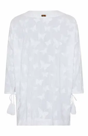 Vilebrequin Disco Butterflies Embroidered Viscose Dress