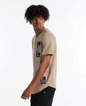ECKO UNLTD. The Dinger Button Front Top - Taupe