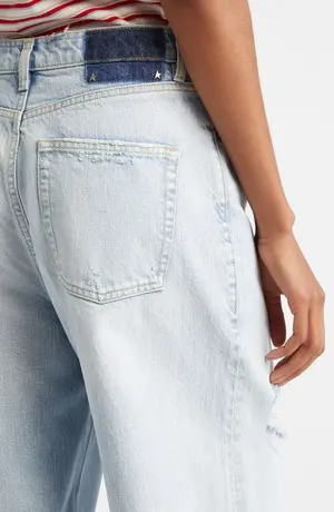 GOLDEN GOOSE Melody Wide Leg Jeans - Cloud Blue