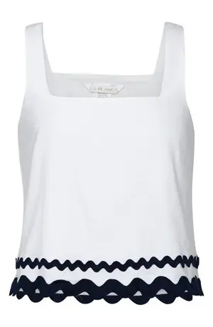 La Blanca Poolside Square Neck Cover-up Tank Top