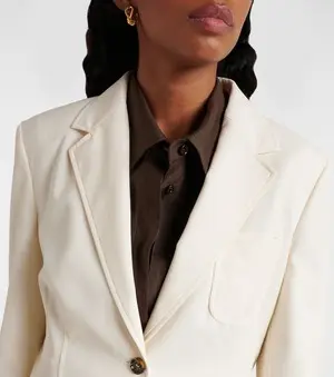 Max Mara Single-breasted Cotton Blazer