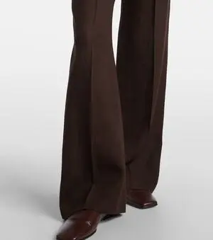 Loro Piana Timi Flared Linen Pants