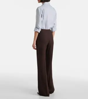 Loro Piana Timi Flared Linen Pants
