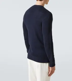 Thom Sweeney Silk Sweater - Blue