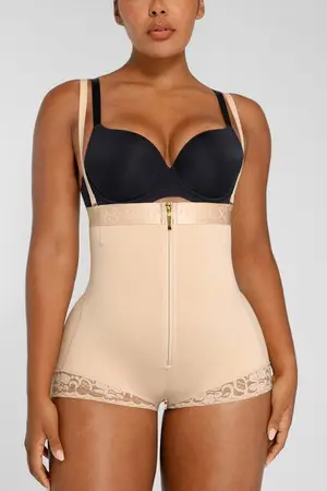 SHAPELLX Butt-lifting Open Bust Panty - Sand