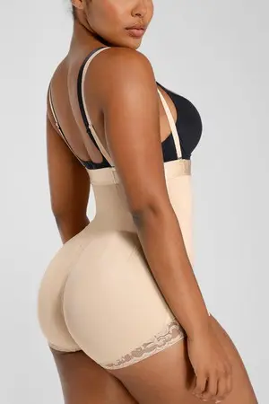 SHAPELLX Butt-lifting Open Bust Panty - Sand