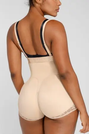 SHAPELLX Butt-lifting Open Bust Panty - Sand