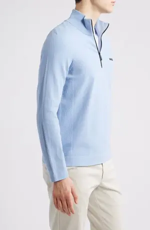 BOSS Seamless Tech Quarter Zip Sweatshirt