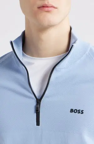 BOSS Seamless Tech Quarter Zip Sweatshirt
