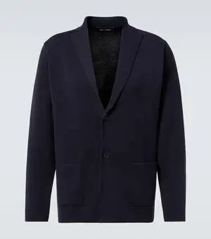 Thom Sweeney Knitted Cotton Crêpe Blazer