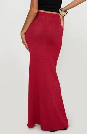Princess Polly Metallic Knit Maxi Skirt